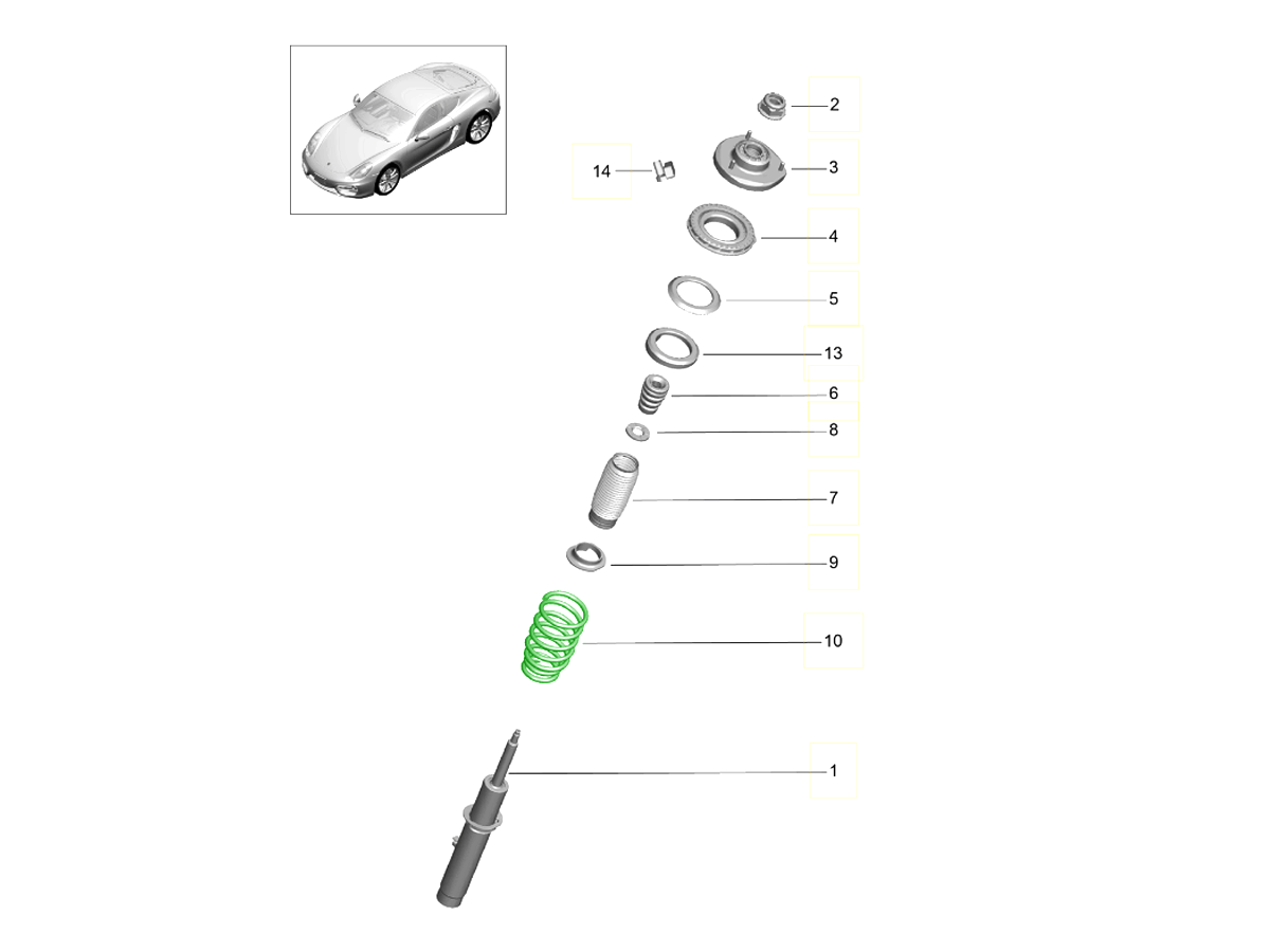 Porsche 964 (911) (1989-1994) Original Coil Springs | Design 911