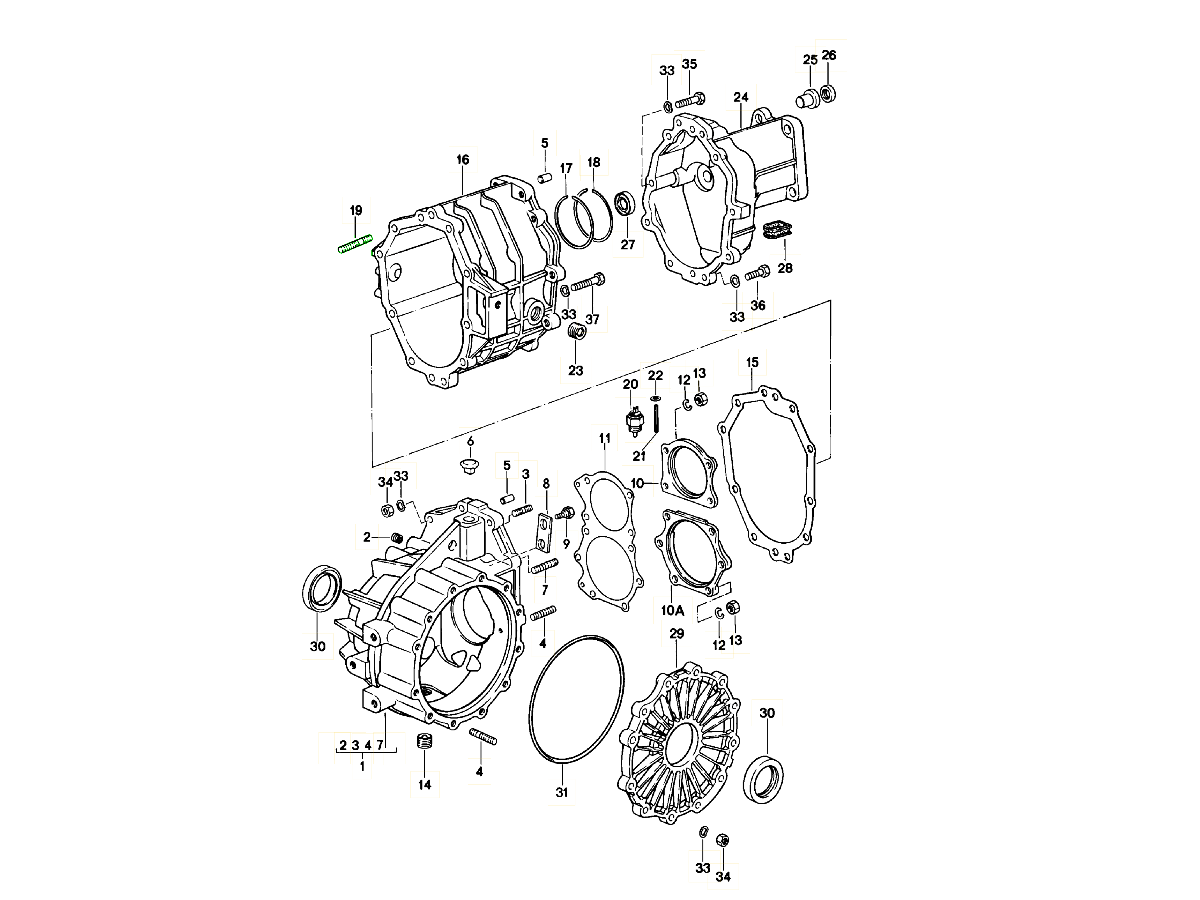 Porsche 911 924 Gearbox housing stud 99906209802 - 99906209802 | Design 911