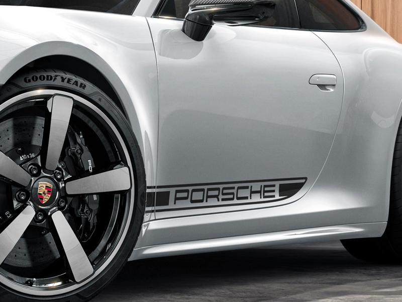 Porsche 992 Model designation on doors 99204482055 - 99204482055041 ...