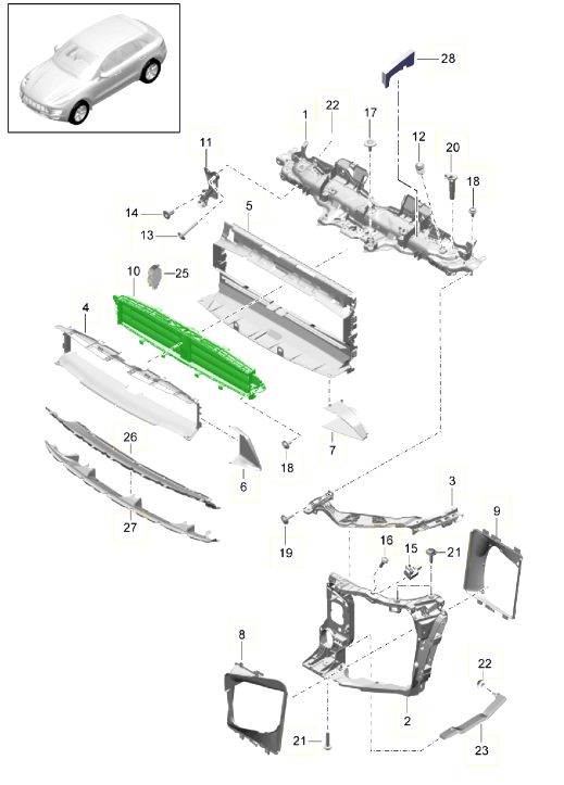 Porsche Front Bumper Air Ducts & Intakes | Cooling & Aerodynamic ...