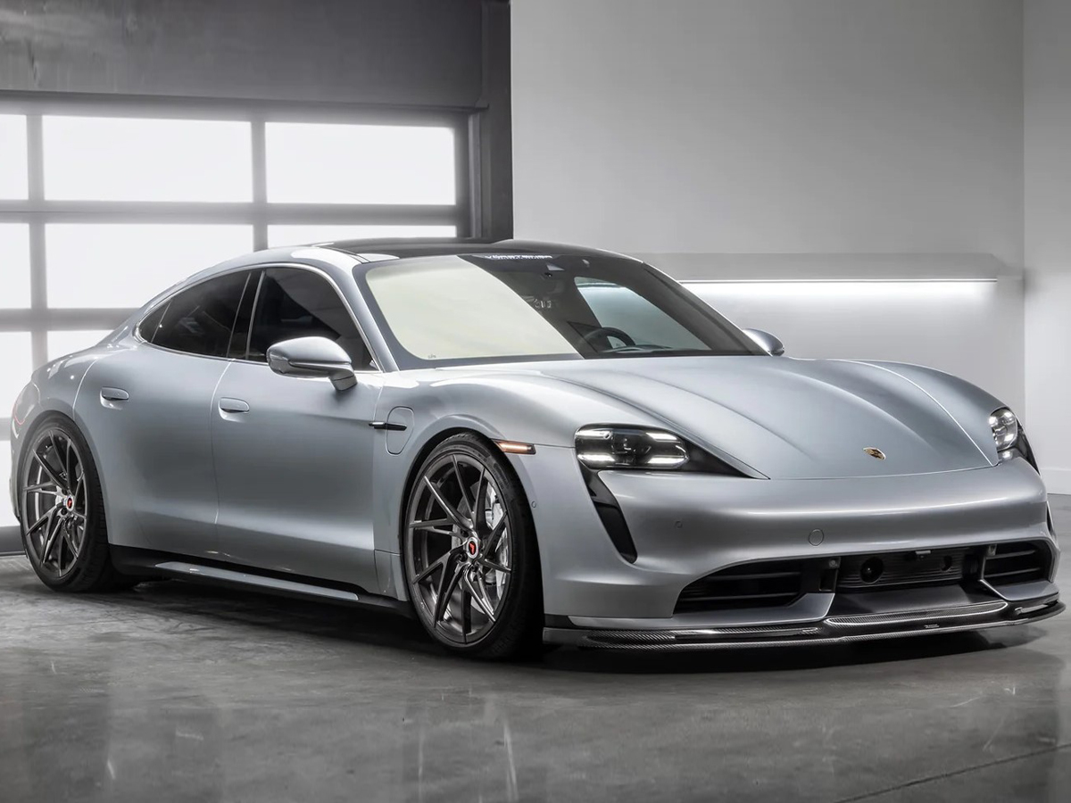 Spoiler and diffuser kit carbon fibre. Porsche Taycan turbo / turbo S ...