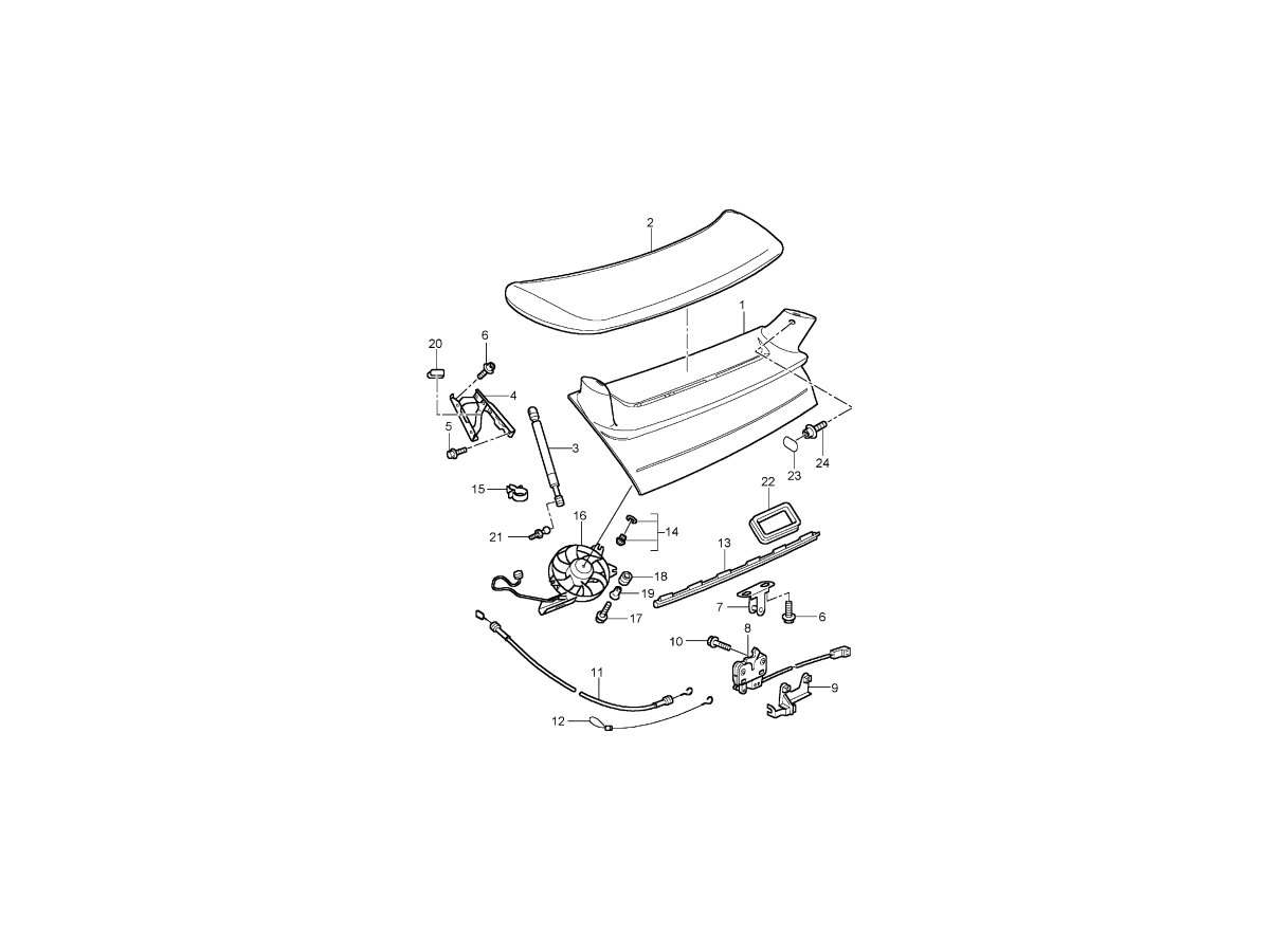 99651282190 & 99651282390 Rear Spoiler Pitch Adjustment Spacers (Set of ...