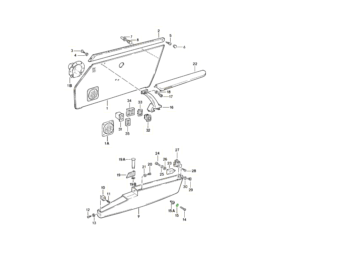 Porsche 911 964 993 Protection washer for door trim panel PCG59110317 ...