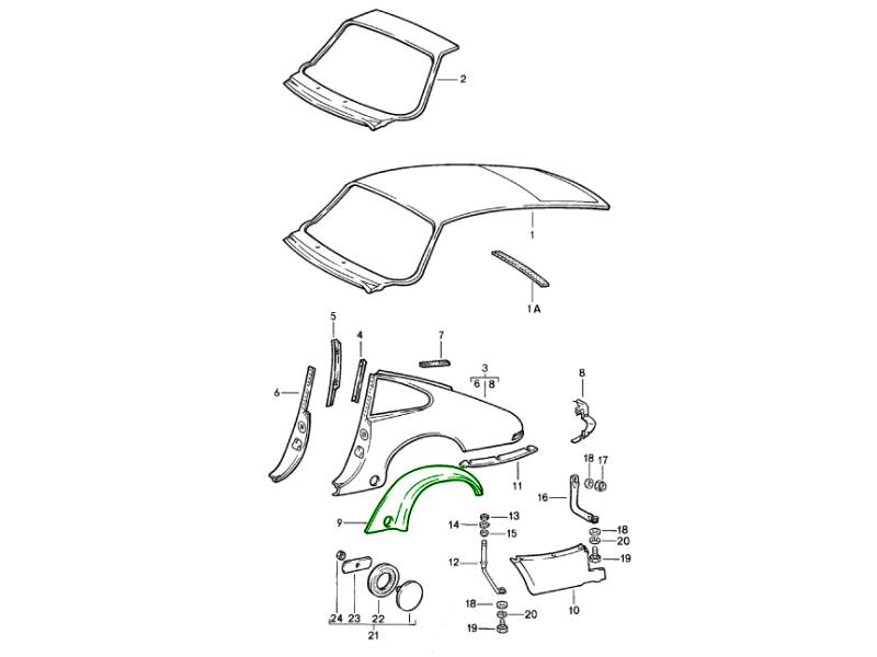 Porsche Rear Wings & Panels | OEM Body Parts & Restoration Panels ...