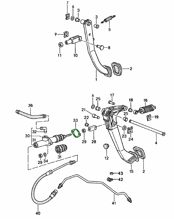 Porsche Clutch Master Cylinders | Hydraulic Clutch System Parts ...