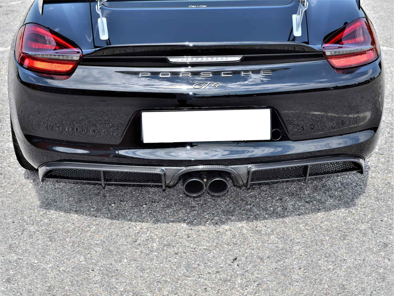 Porsche Cayman GT4 Rear bumper diffuser with mesh grills SF/C/981-505 ...