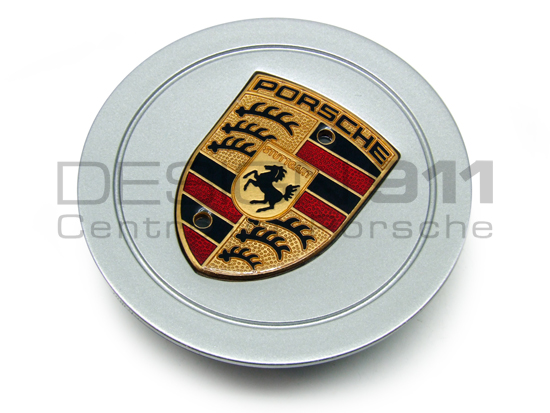 Wheel Caps Platinum Satin-Matt with Crest for Porsche (Set of 4)che ...