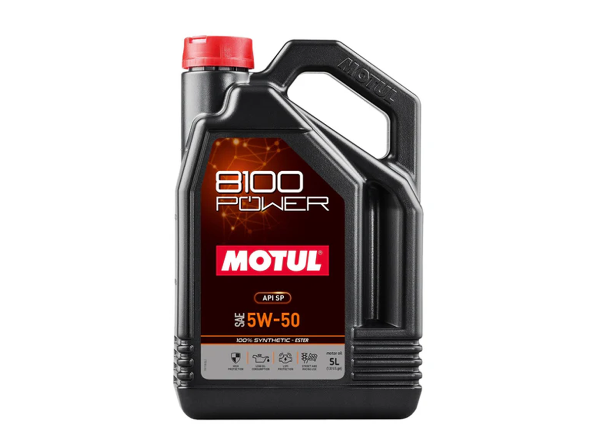 MOTUL 8100 POWER 5W-50 engine oil 10ltr - 111812X10L | Design 911