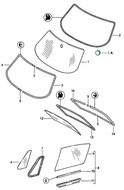 Genuine Porsche & Aftermarket Front Windscreens | OEM Glass ...