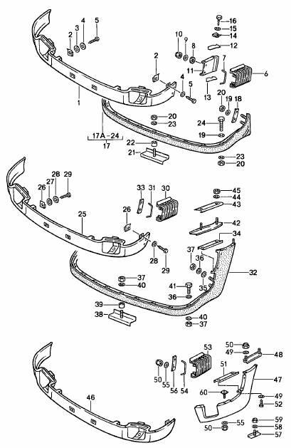 Porsche 911 Turbo Front lower metal valance 93050397100GRV ...