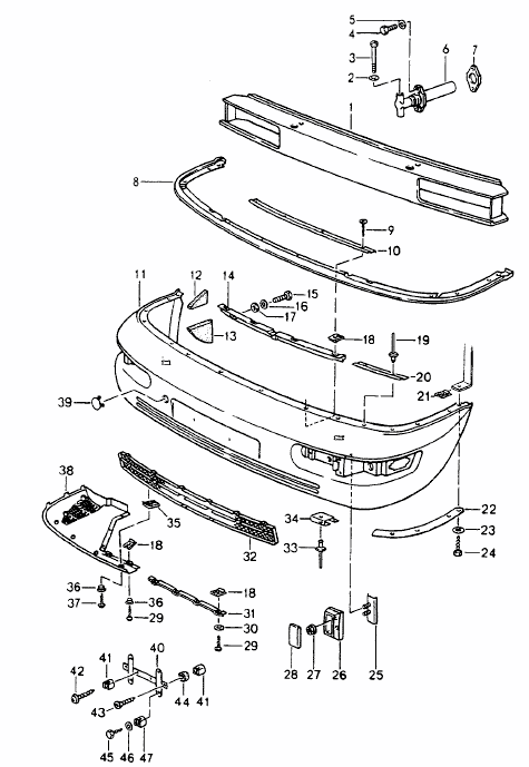 Porsche Front Bumper Seals | Design911 Rubber Weatherstrips & Body ...