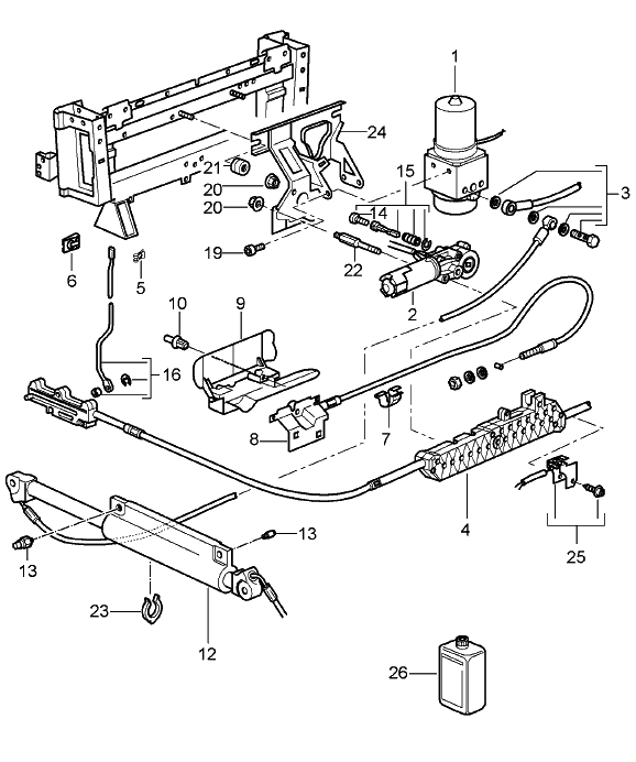 Cabriolet Hood Repair Kit. Porsche 996 / 997 - 99656167300 | Design 911