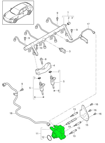 Porsche Cayenne Panamera High Pressure Pump 94811031525 - 94811031525 ...