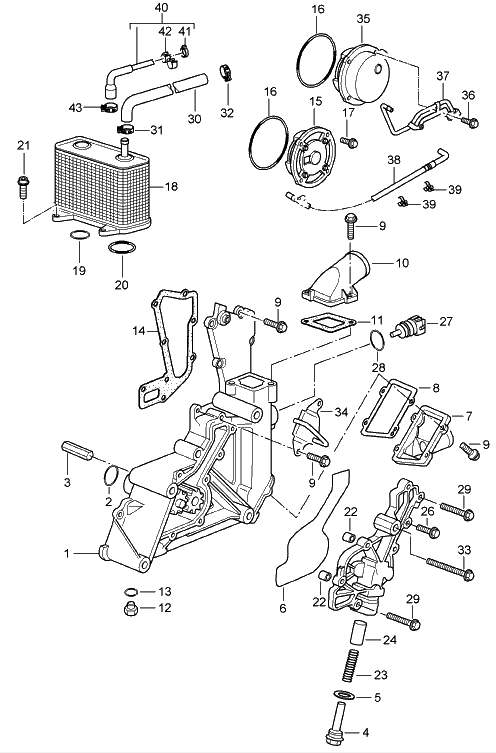 Porsche 911 Oil Pump 99610701263 / 99610701262 / 99610701261 ...