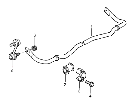 Anti Roll Bar Bush Clamp. Porsche Boxster / Cayman / 996 / 997 ...