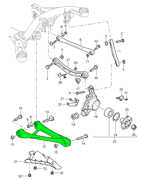 Buy Porsche Cayenne 9PA (955) 2003-2006 Cayenne Turbo 4.5L 2003 ...