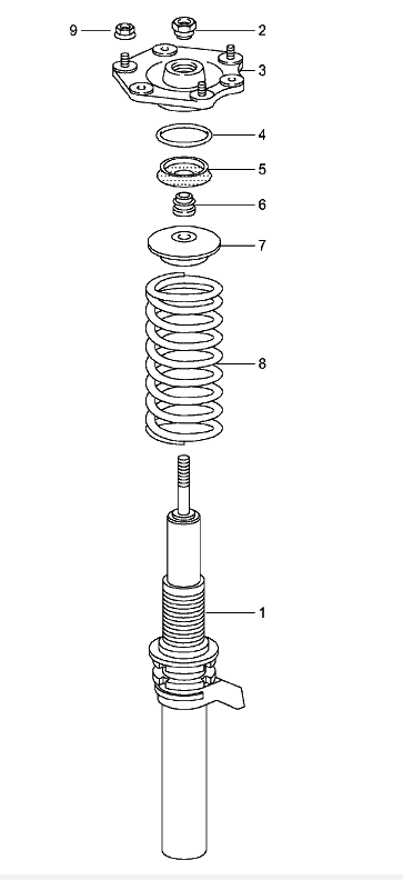 Shock Absorber Top Strut Support. Porsche 996 GT2 / GT3 99634301192 ...