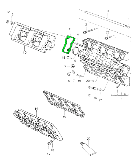 Victor Reinz 96410517301 Camshaft Gasket UPPER for Porsche 964 ...