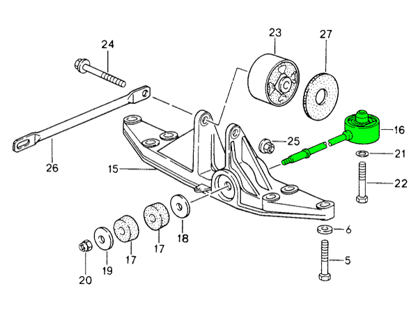 Buy Porsche 964 (911) (1989-1994) Gearbox Mounts | Design 911
