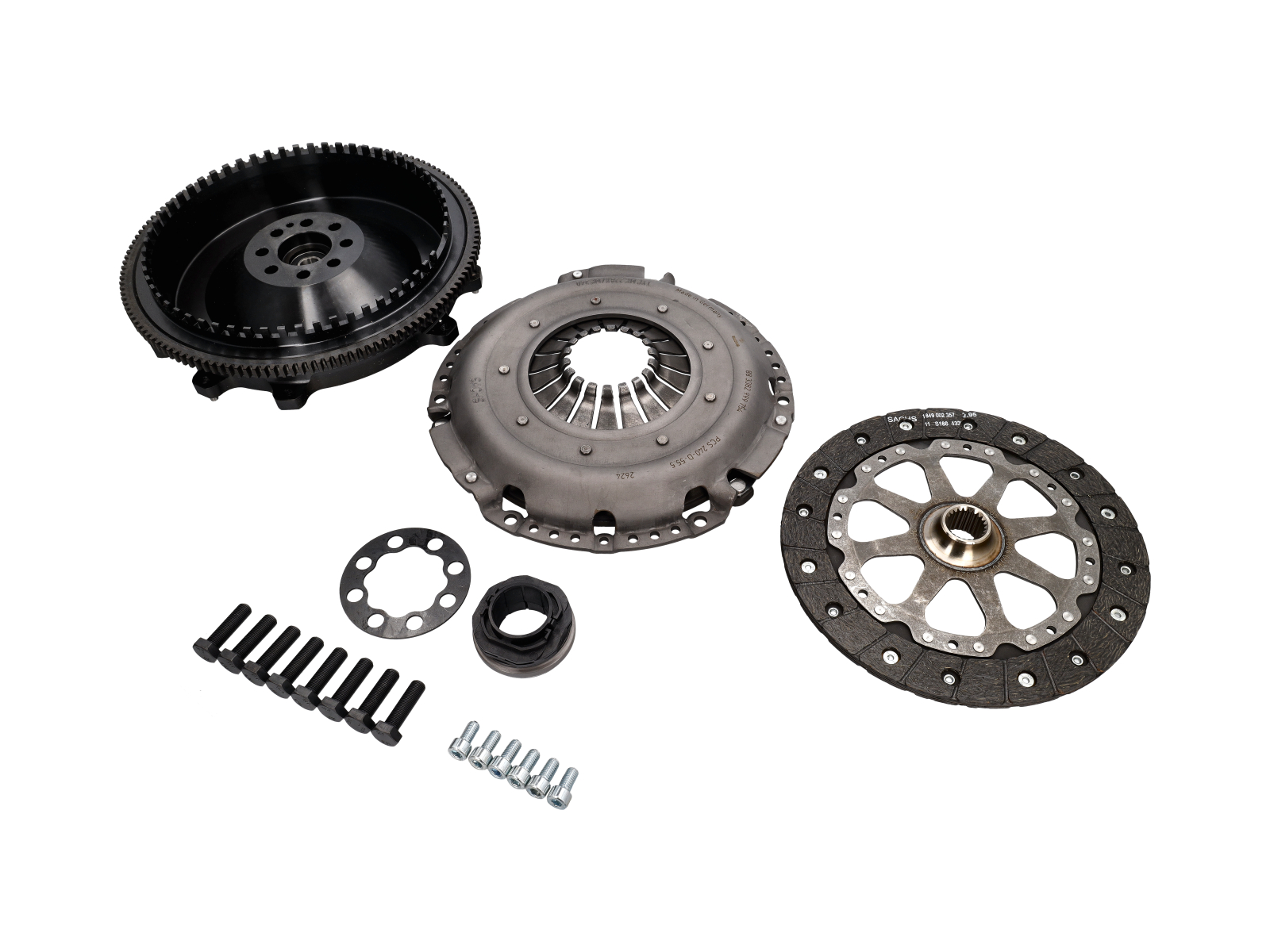 Midweight steel flywheel with performance clutch for Porsche 996 / 997 ...