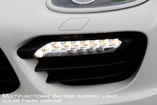 Multifunctional daytime running light, color finish chrome ...