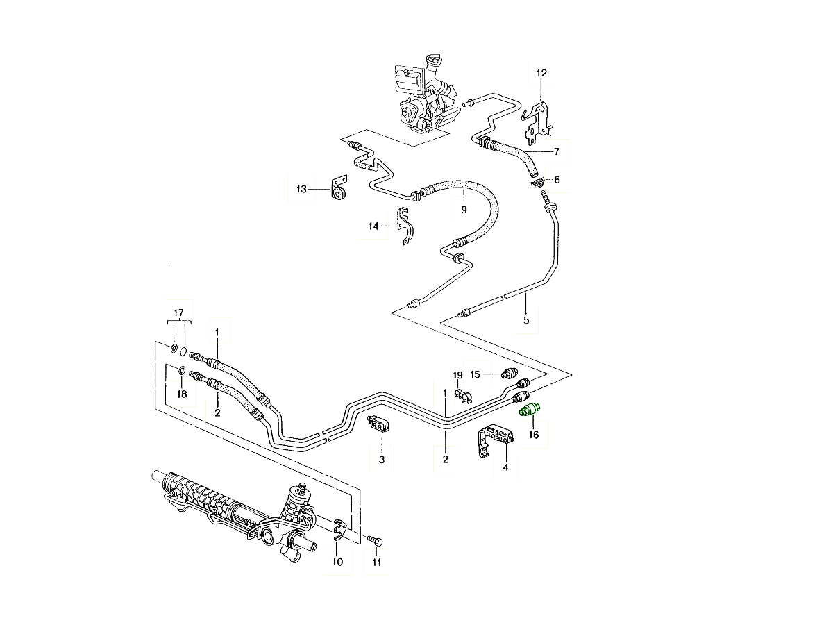 Buy Porsche 996 (911) (1997-2005) Power Steering Pipes / Hoses ...