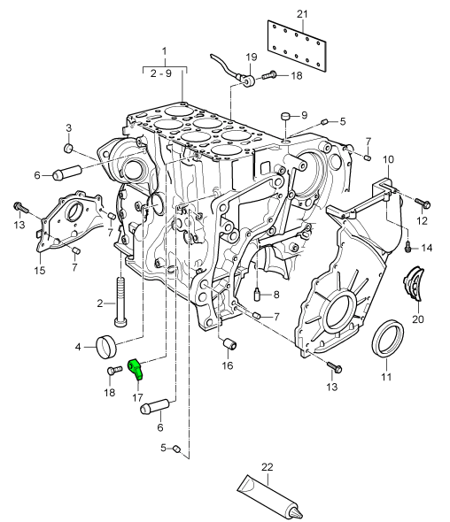 HELLA 6PG 009 108-561 Porsche 95560612500 Crankcase knock sensor for ...