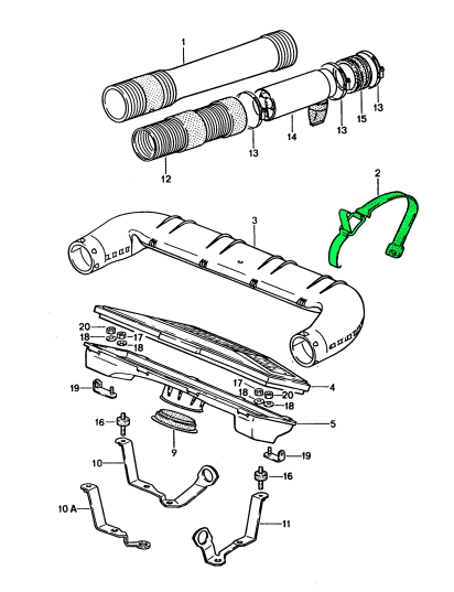 Porsche 928 Airbox Rubber Strap 92811036306 - 92811036306 | Design 911