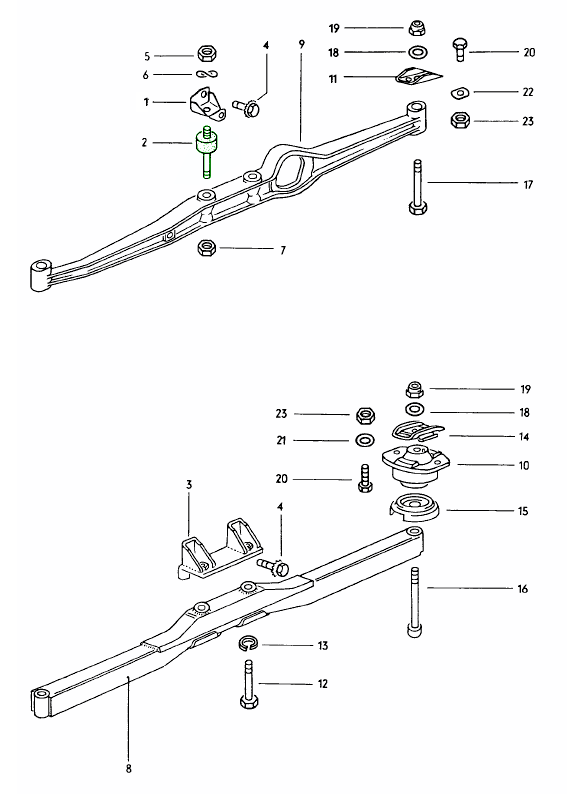 Porsche 914 engine mount 039199231 - 039199231/1 | Design 911