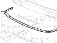 Front Smile Rubber. Porsche 965 Turbo 9655051430301C 9655051430201C ...