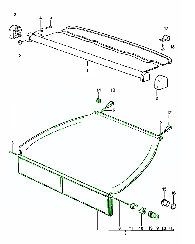 Buy Porsche 924 (1977-1988) Boot / Load Space Accessories | Design 911