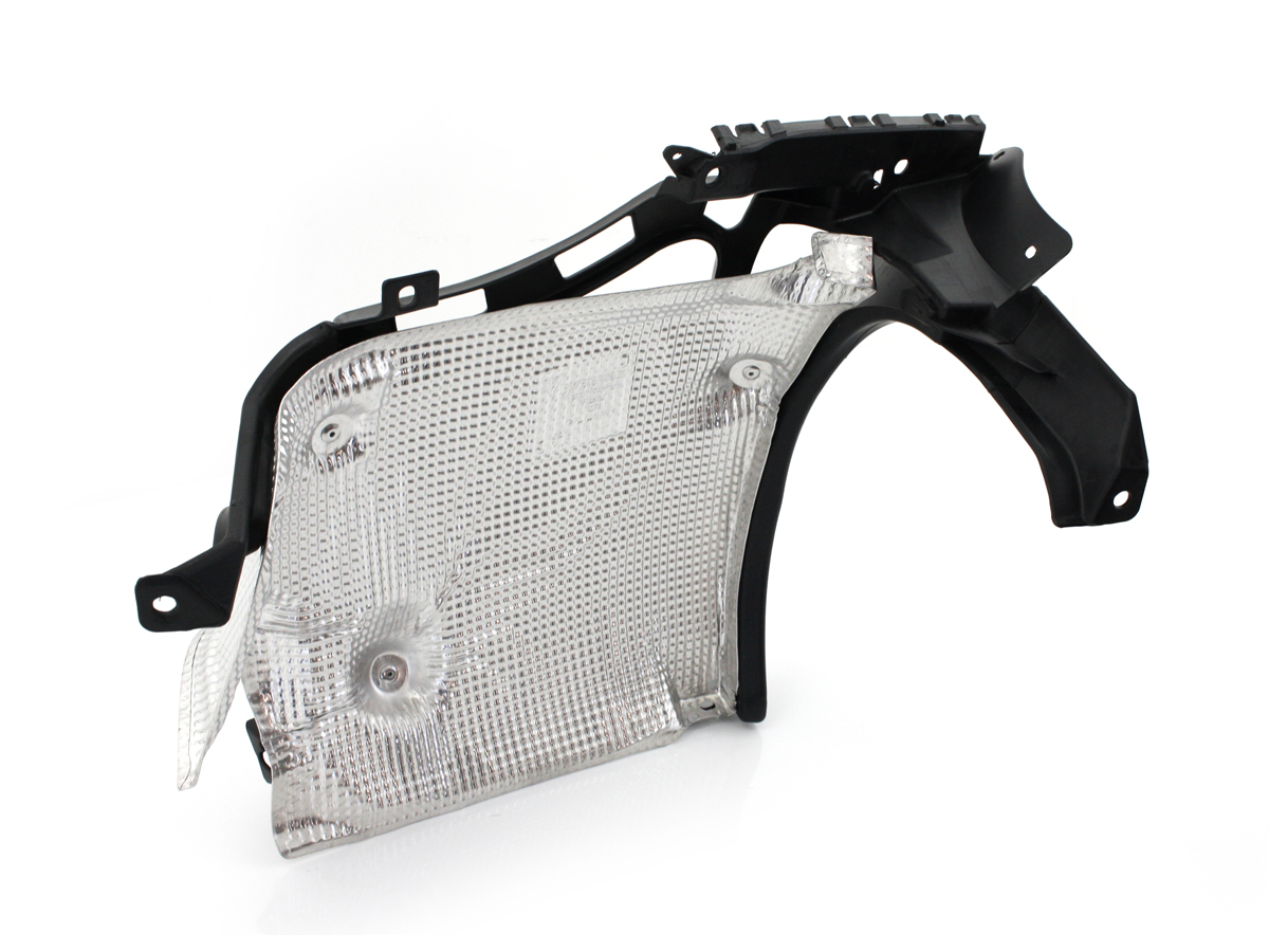 Rear bumper side support with heatshield. Porsche 997.1 C2 / C2S ...