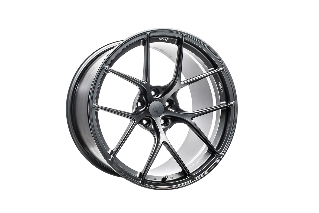 Titan 7 Forged T-S5 Split 5 Spoke Alloy Wheel Satin Titanium Front 9 x ...