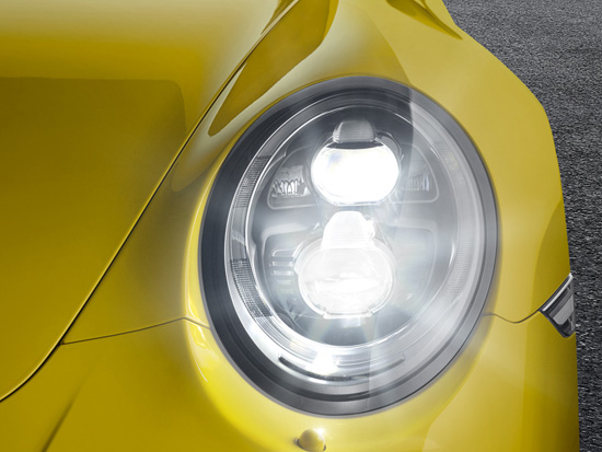 Black headlamp set in LED Porsche 991.2 LHD Cars with PDLS 99104490201 ...