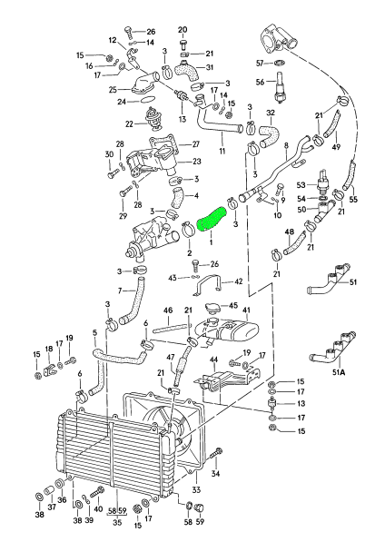 Buy Porsche 924 (1977-1988) 924 Turbo 2.0L 1979-81 Water / Coolant ...