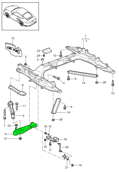 Porsche 997 GT3 RS 997 GT2 RS Control Arm Lower Front 99734104198 ...