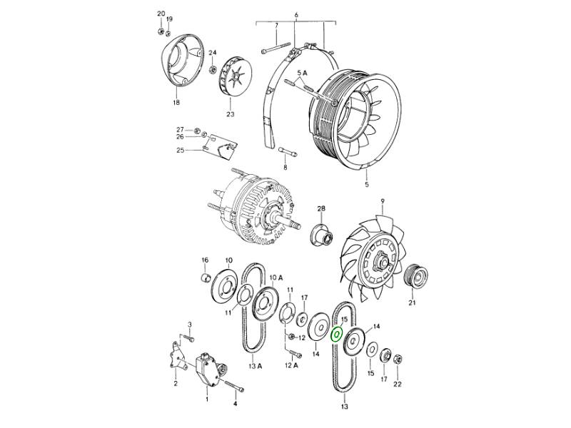 Alternator Shim. Porsche 964 C2 / C4 1989-94 96410626800 - 96410626800 ...