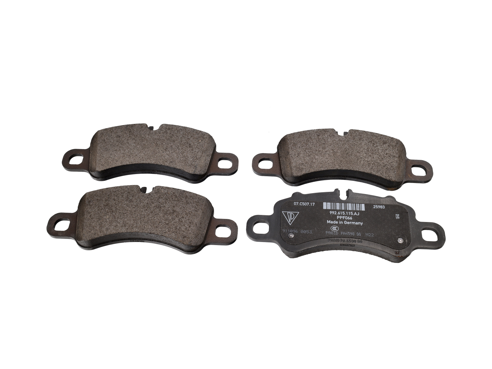 992698151G Brake Pads - Front. Porsche 992 Carrera 2 / 4 (For Non-S ...