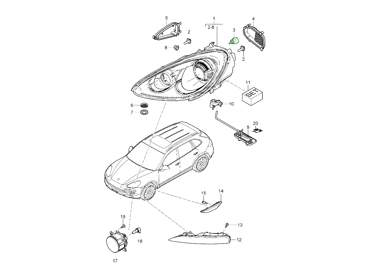 Original Porsche Part - 95562423600 | Design 911