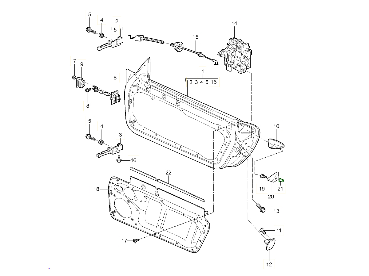 Porsche 987 Boxster Cayman 997 Blind rivet nut M8 N90641102 99950012102 ...