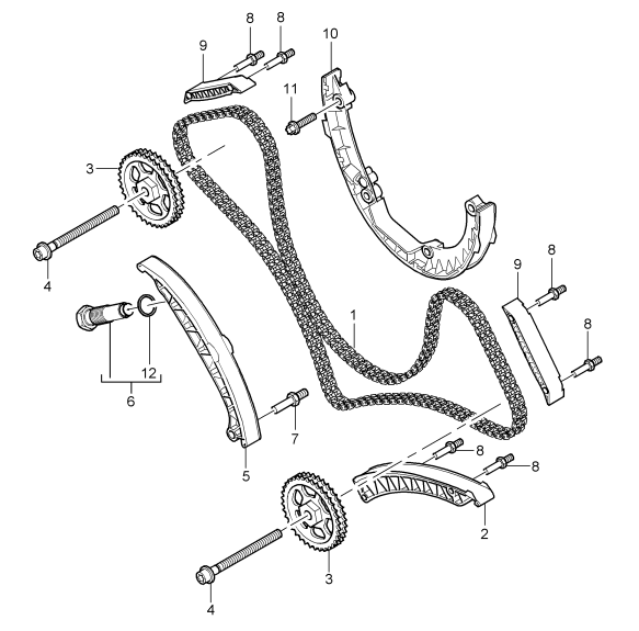 Porsche Engine Timing Chain Tensioner Blade 94810506502 - 94810506502 ...
