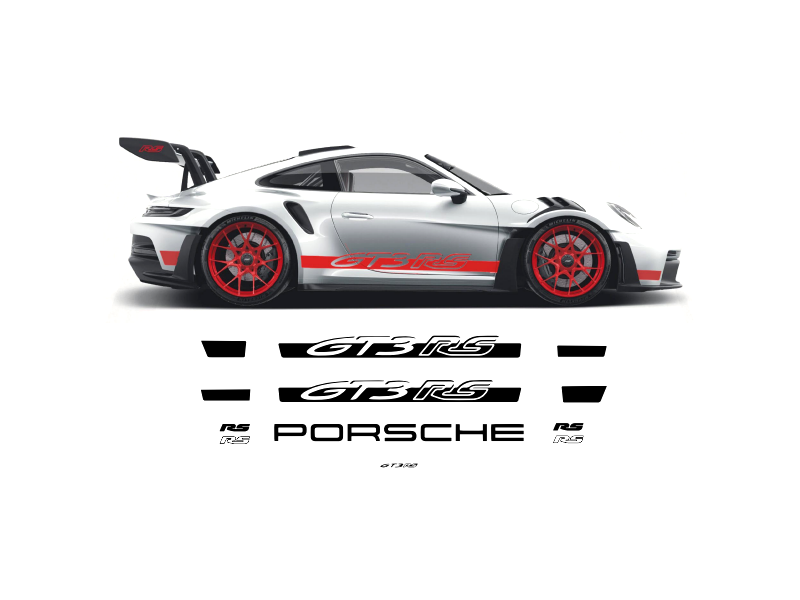 购买Porsche 992（911）2019 992 GT3 RS 4.0L 后/后备箱盖标志 | Design 911