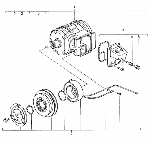 DENSO DCP28004 Porsche 96412612102 Air con compressor for Porsche 964 ...