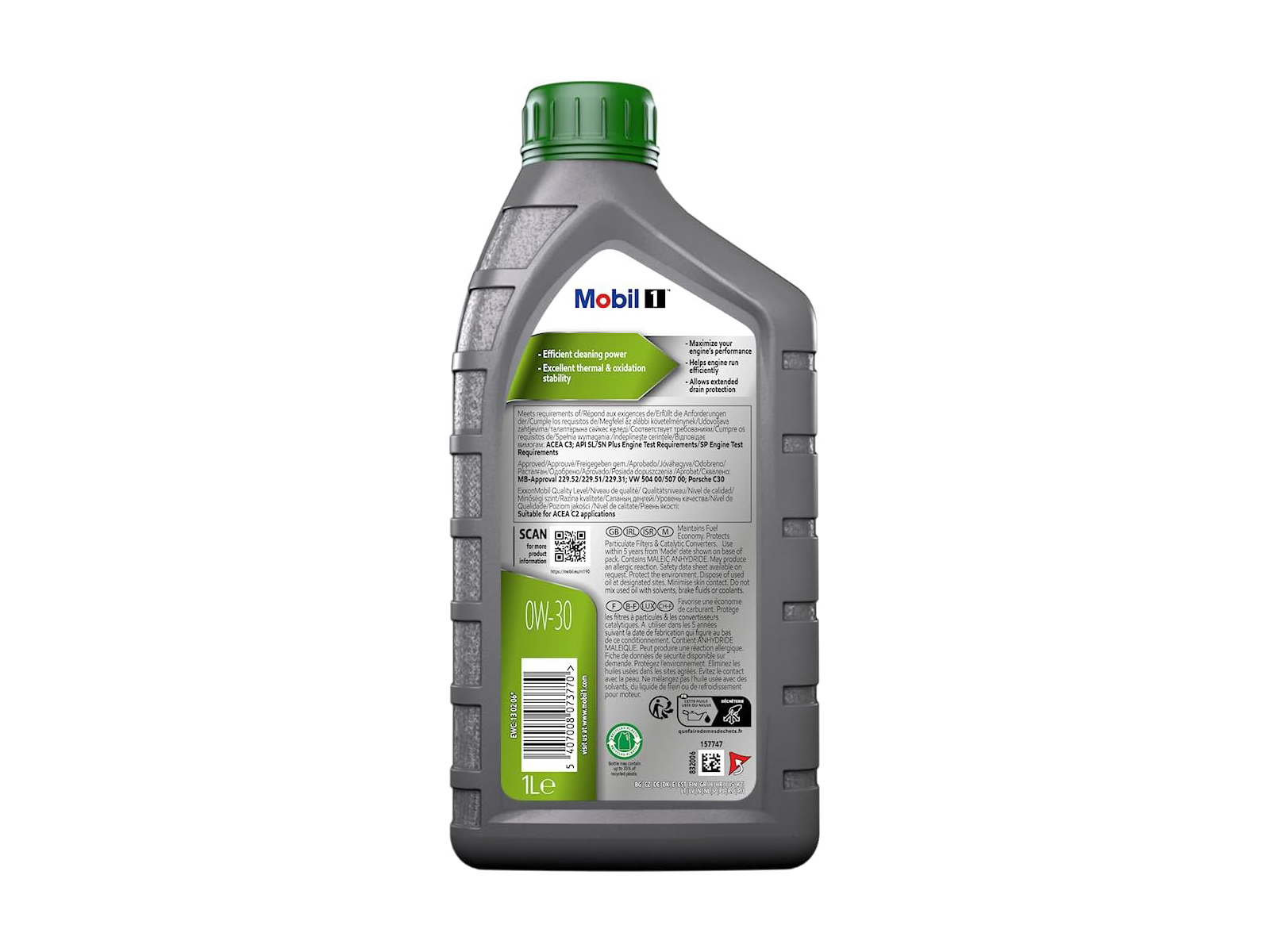 Mobil 1 ESP Formula Engine Oil 0W/30 (Diesel Engines) 1 Ltr 157747 ...