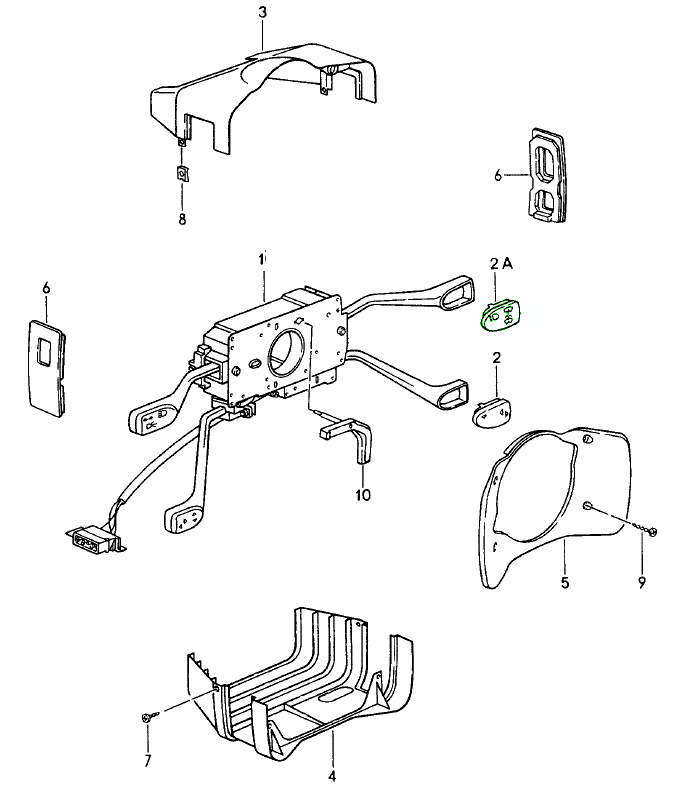 Steering coloum switch cap 9936135070001C - 9936135070001C | Design 911