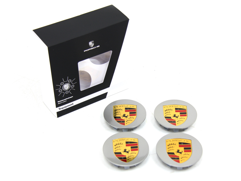 Wheel caps with coloured crest for Porsche 00004460707 - 00004460707 ...
