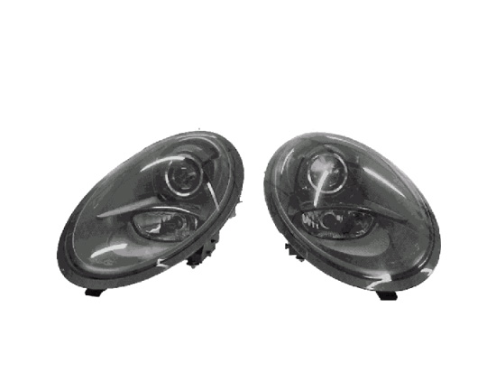 Porsche 991 Bi-Xenon headlights in Black incl. PDLS 99104490020 ...