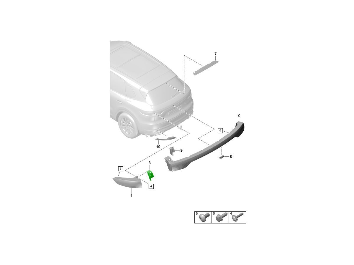 9Y0945427B & 9Y0945428B Black Trim Piece - Plastic - Which Sits Between ...