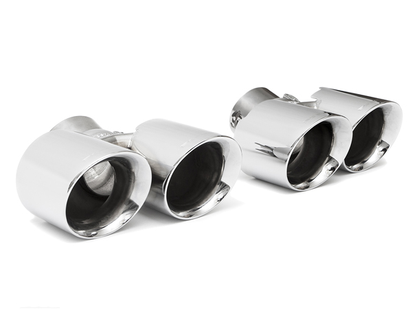 Fabspeed Exhaust Deluxe Quad Tail Pipes POLISHED CHROME Porsche 991 ...