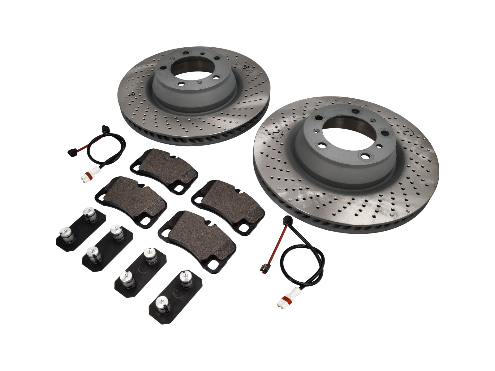 REAR Brake Pads and Brake Disc Package Porsche 997 Turbo OE ...